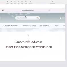 Wanda Hall (1943 - 2022) - ForeverMissed.com Online Memorials